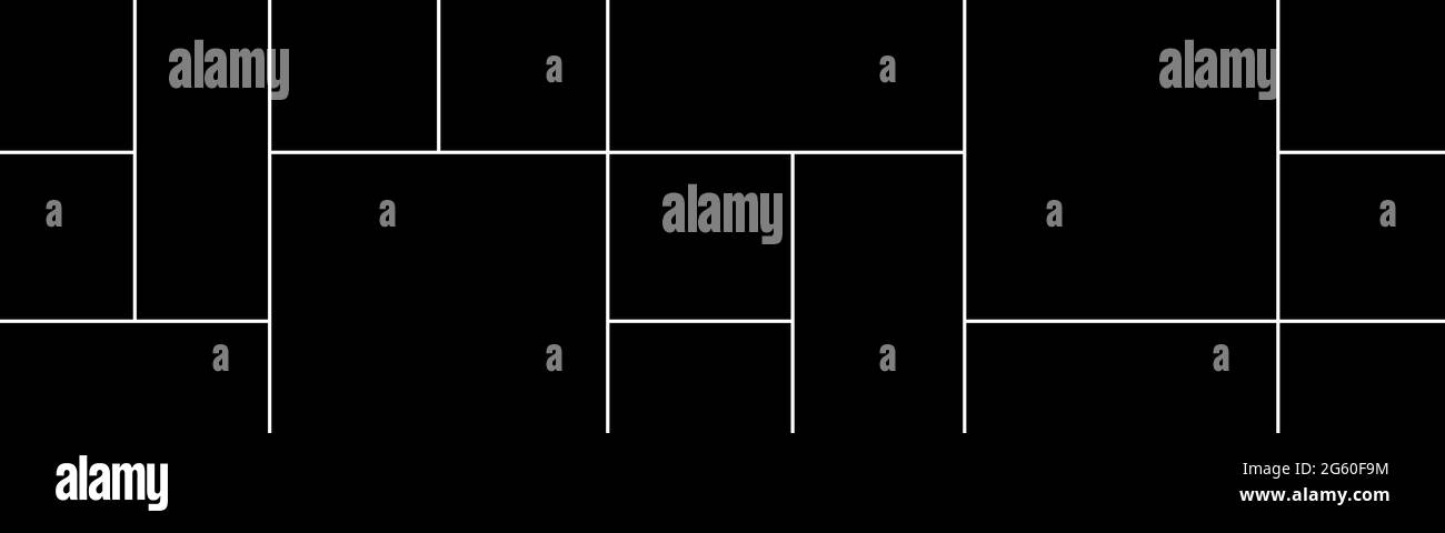 Creative vector Template Collage consisting of 16 frames for a photo of ...