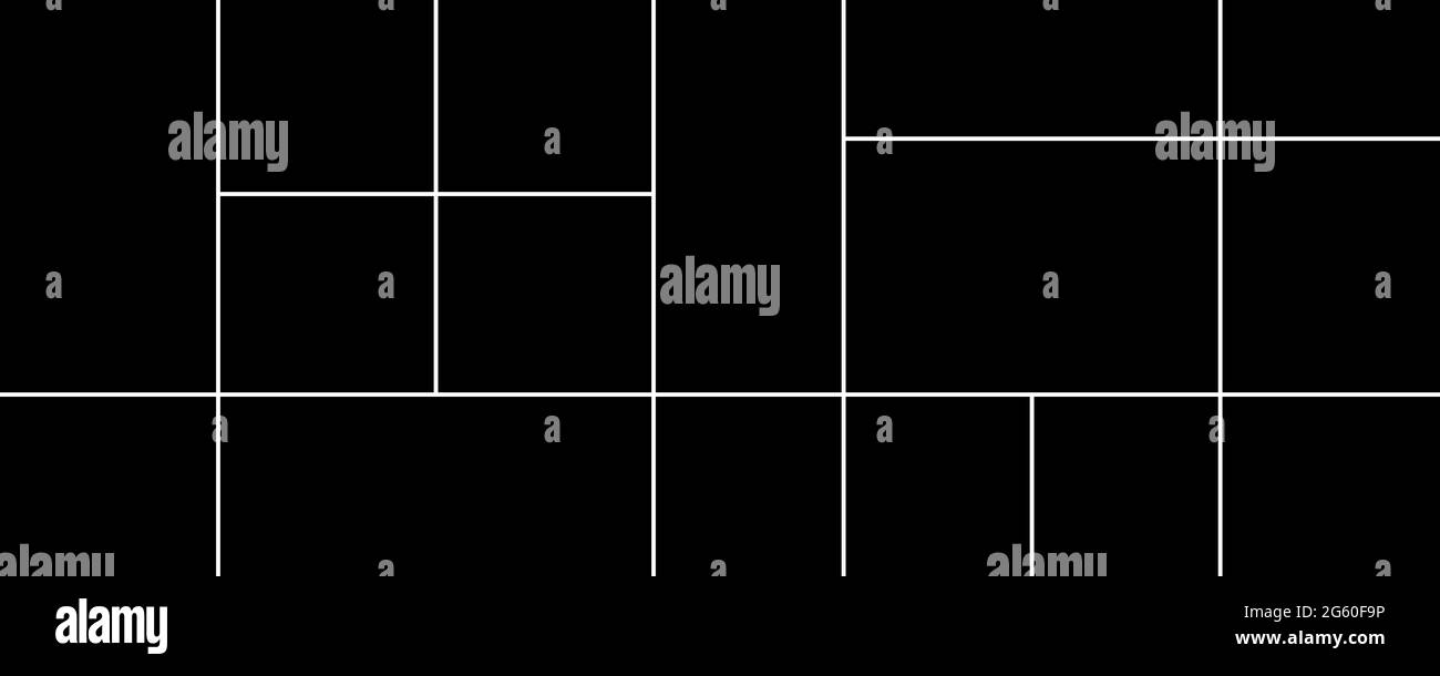 Creative vector Template Collage consisting of 16 frames for a photo of ...