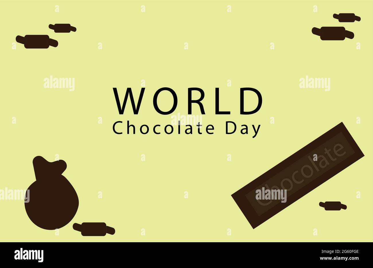 Brown world chocolate day Stock Vector Images - Alamy