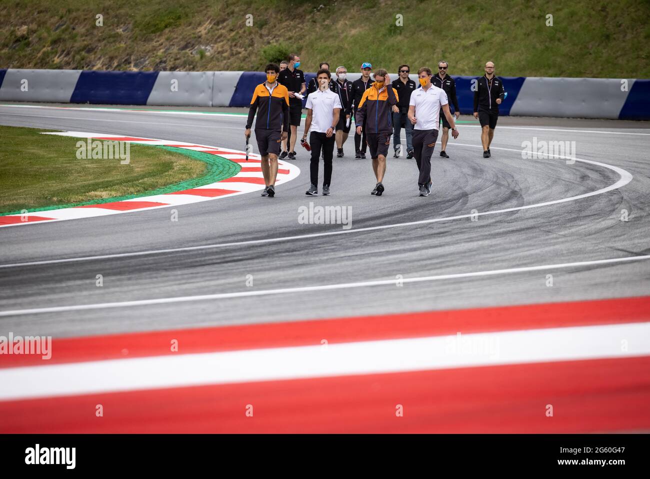 Spielberg, Austria. 01st July, 2021.Lando Norris (GBR) McLaren walks ...