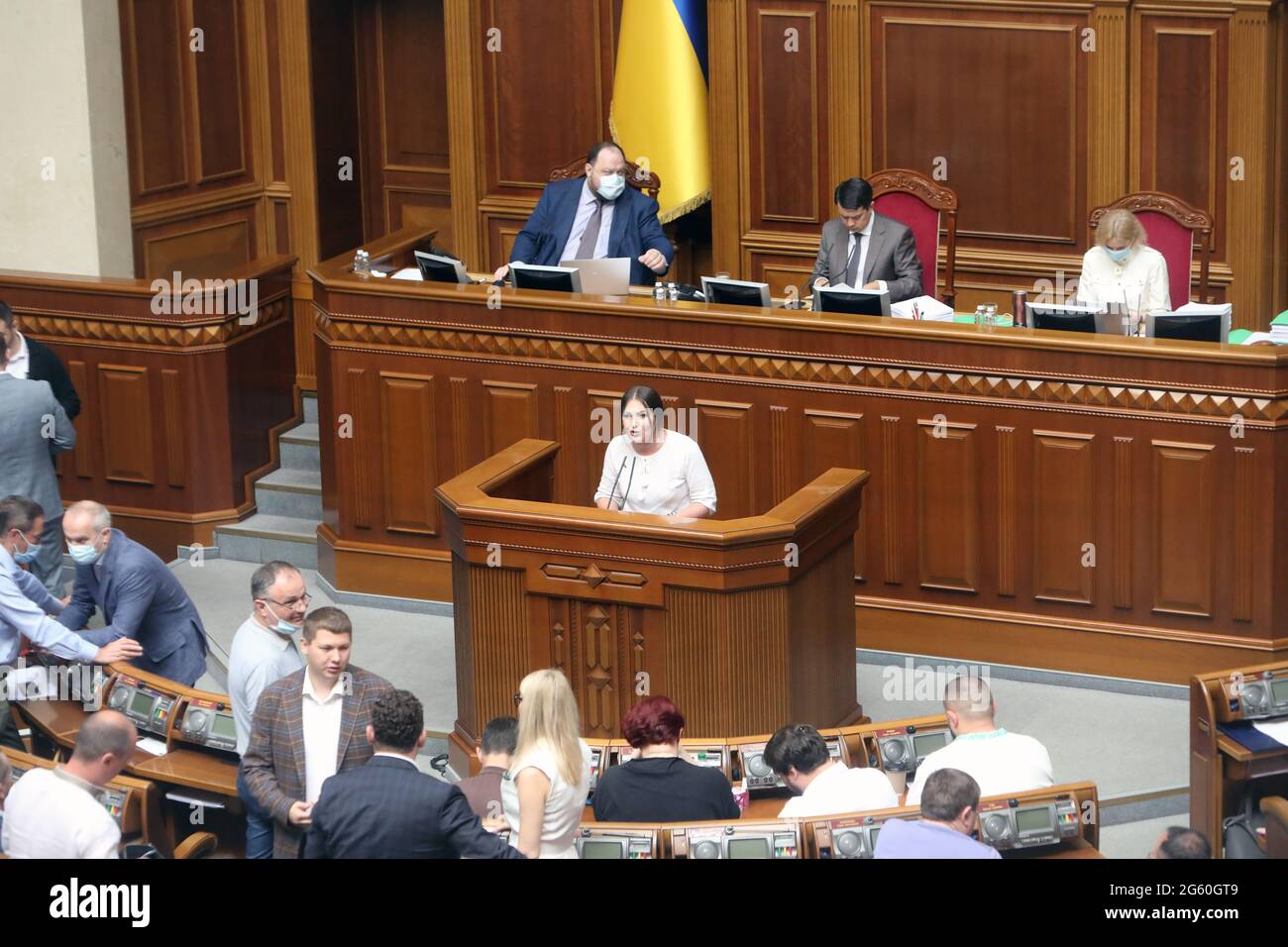 KYIV, UKRAINE - JULY 1, 2021 - European Solidarity MP Sofiya Fedyna ...