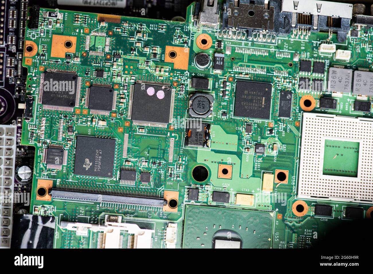 Extracting precious metals from circuit boards hi-res stock photography ...