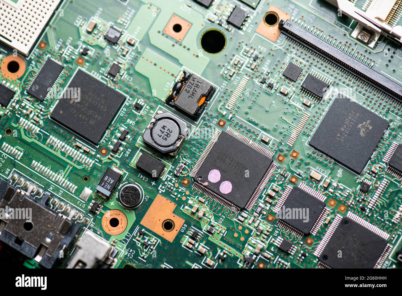 Extracting precious metals from circuit boards hi-res stock photography ...