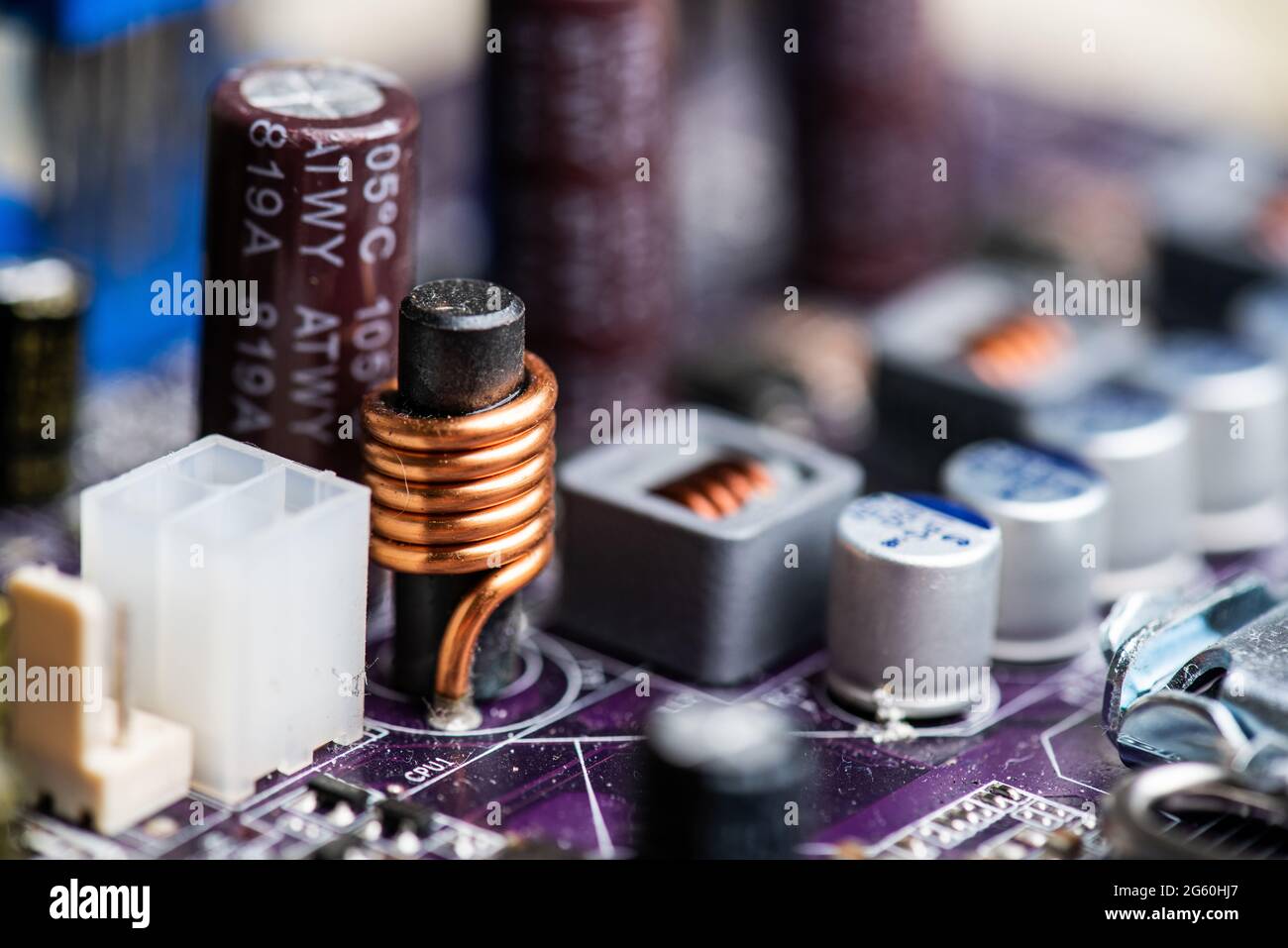 Extracting precious metals from circuit boards hi-res stock photography ...