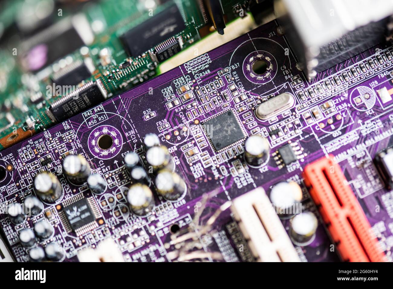Extracting precious metals from circuit boards hi-res stock photography ...