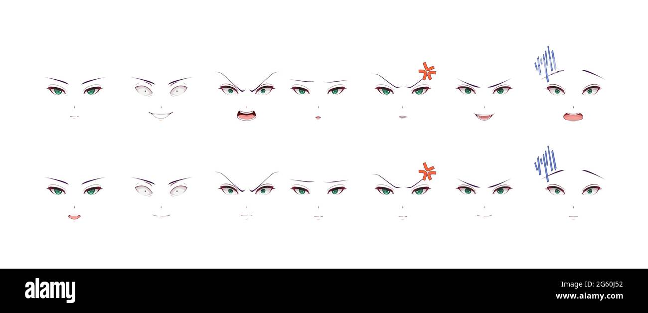 Male Anime Eye Styles