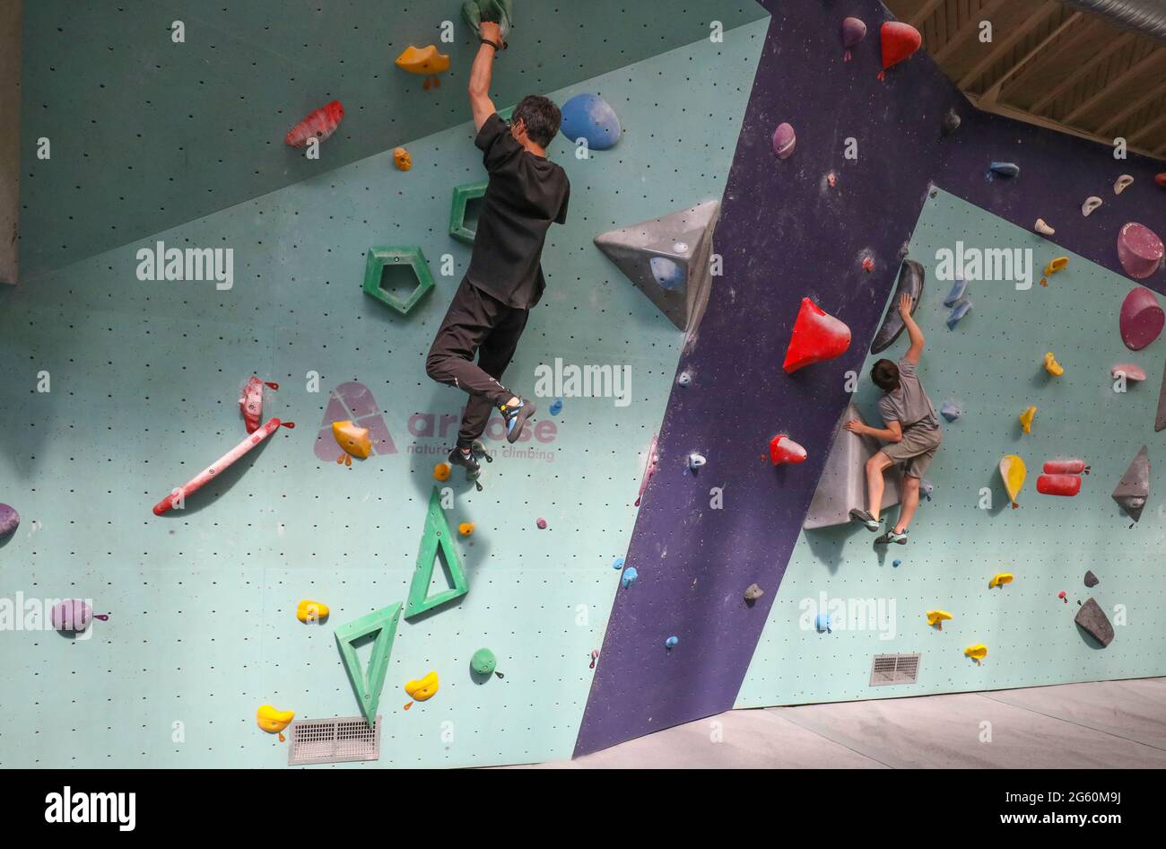 ARKOSE CLIMBING WALL NATION Stock Photo - Alamy
