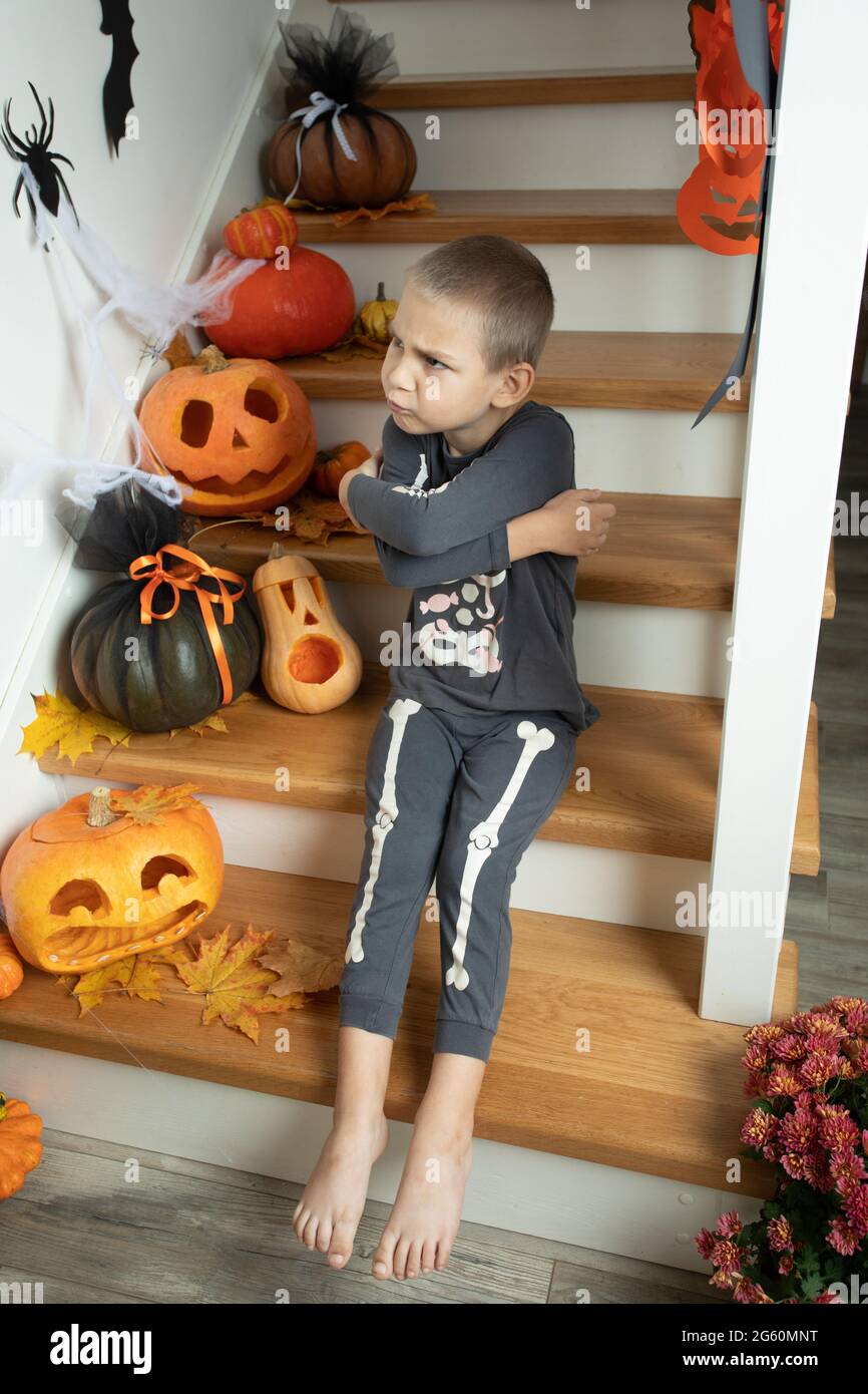 Child angry stairs hi-res stock photography and images - Alamy