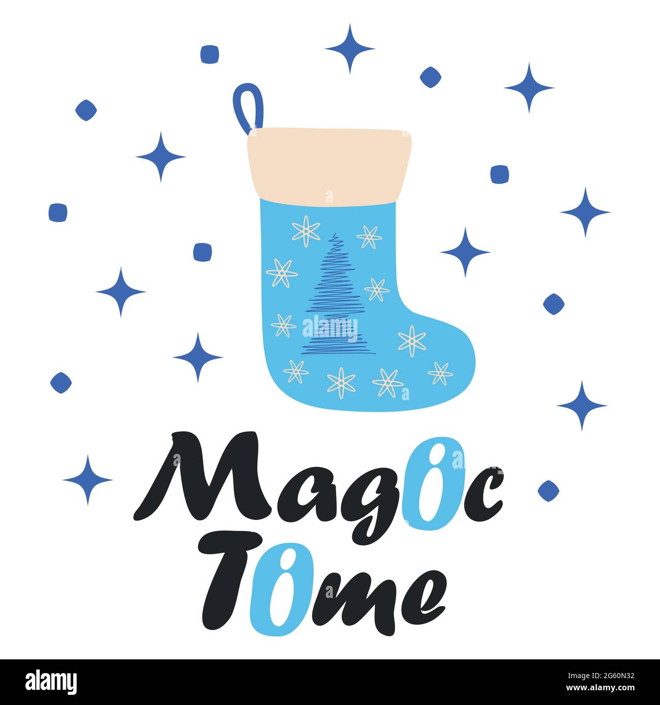 Blue holiday advent party Stock Vector Images - Alamy