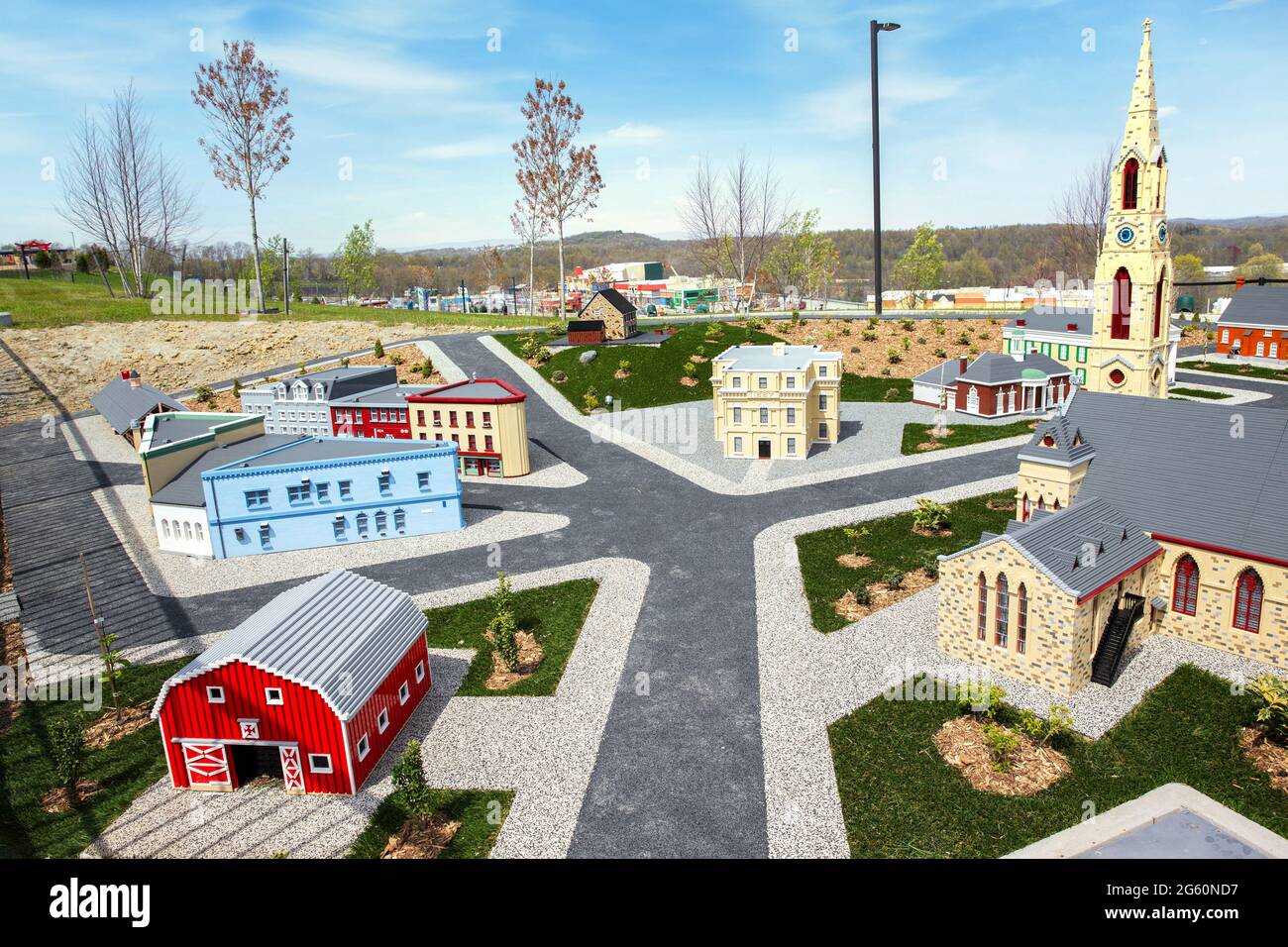 Goshen, NY - April 24 2021: View of NY landmarks built out of LEGO ...