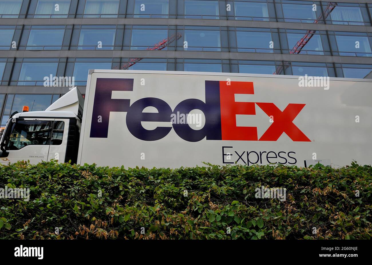 Copenhagen, Denmark. 29 June 2021, American FedEx express delivery ...