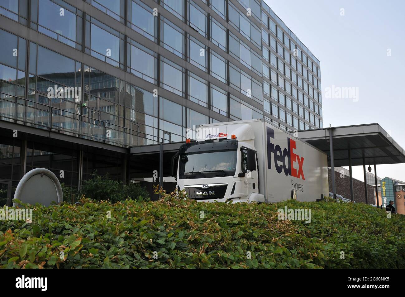 Copenhagen, Denmark. 29 June 2021, American FedEx express delivery ...
