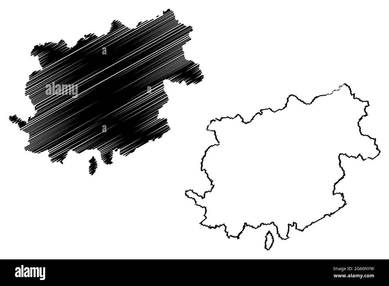 Benevento province map Stock Vector Images - Alamy