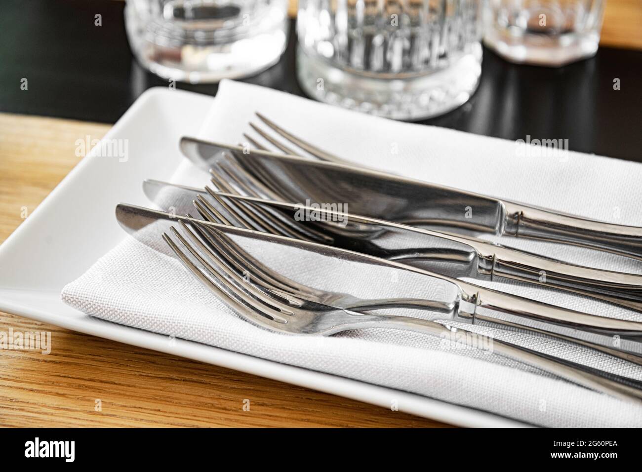 Knives on the table hi-res stock photography and images - Alamy