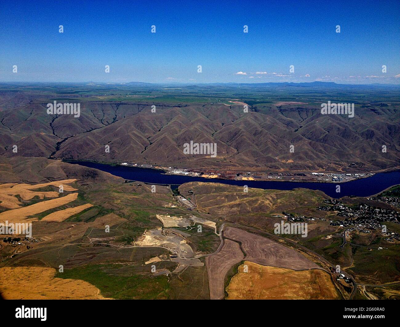 Clarkston/Washington/USA 24June 2018 .Clearwater river and snake river ...