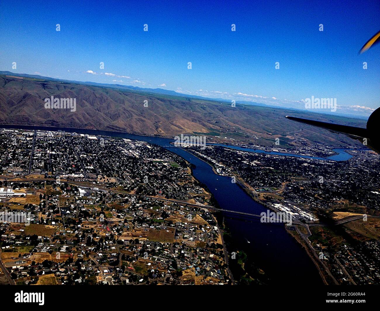Clarkston/Washington/USA 24June 2018 .Clearwater river and snake river ...