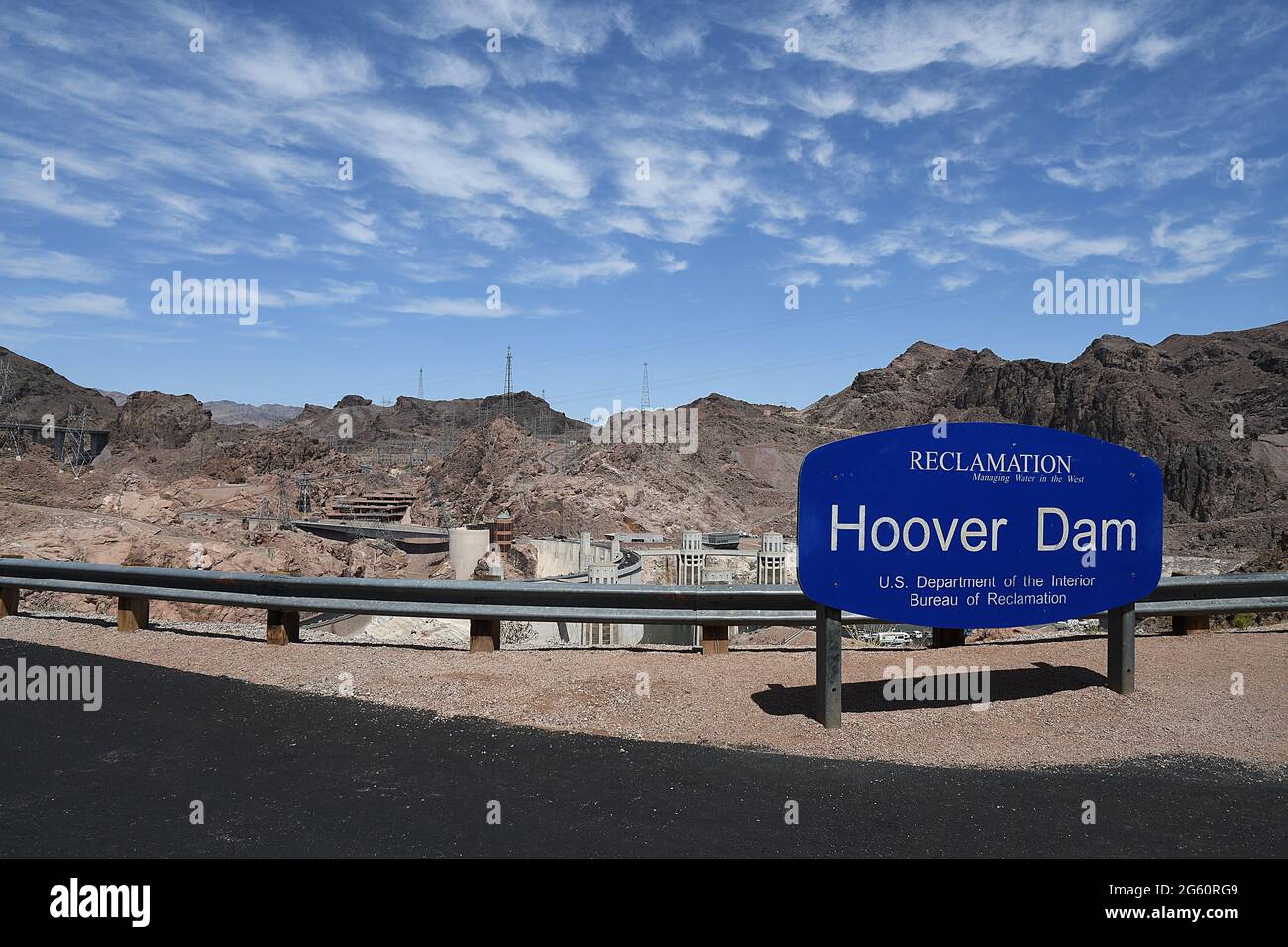 hOOVER DAM /ARIZONA /NEVADA/USA/02JUNE 2018 Hoover Dam was built during ...