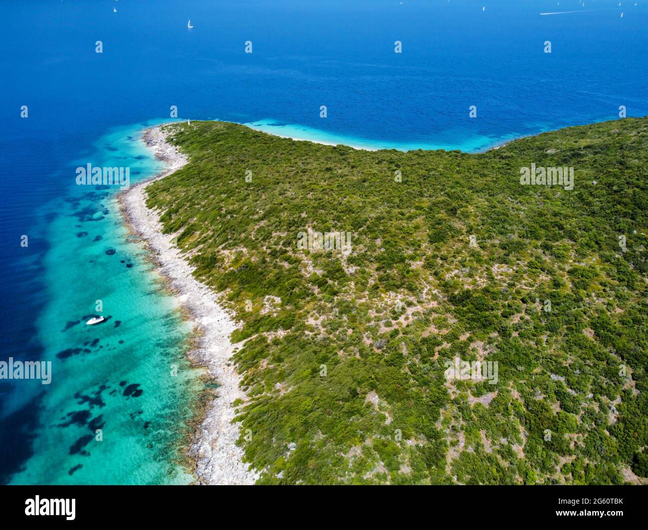 Beautiful landscape view of Greek islands from above Stock Photo - Alamy