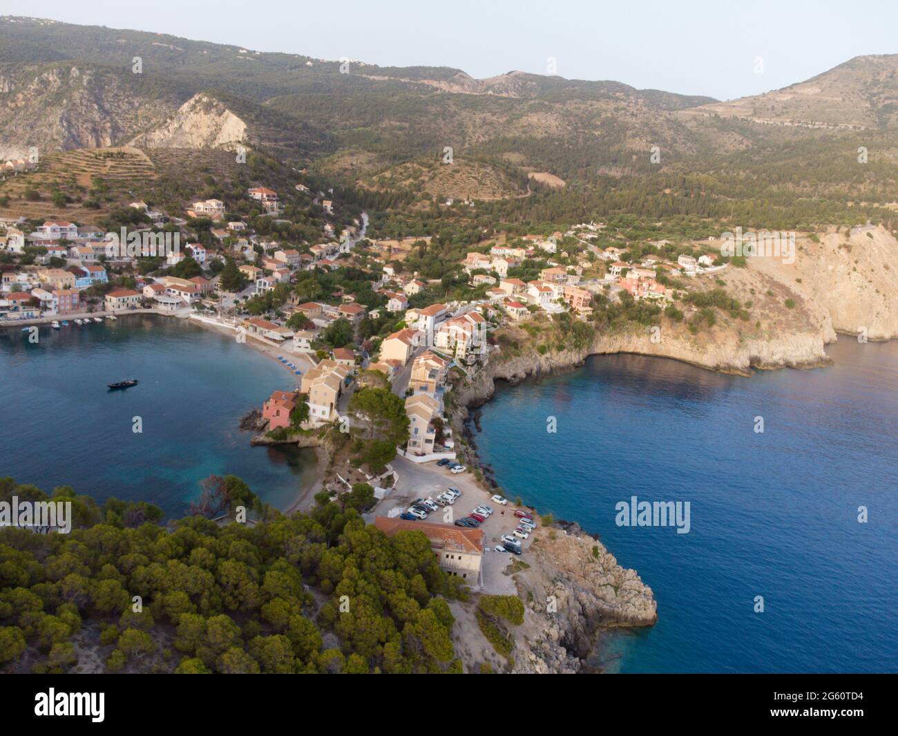 Beautiful landscape view of Greek islands from above Stock Photo - Alamy