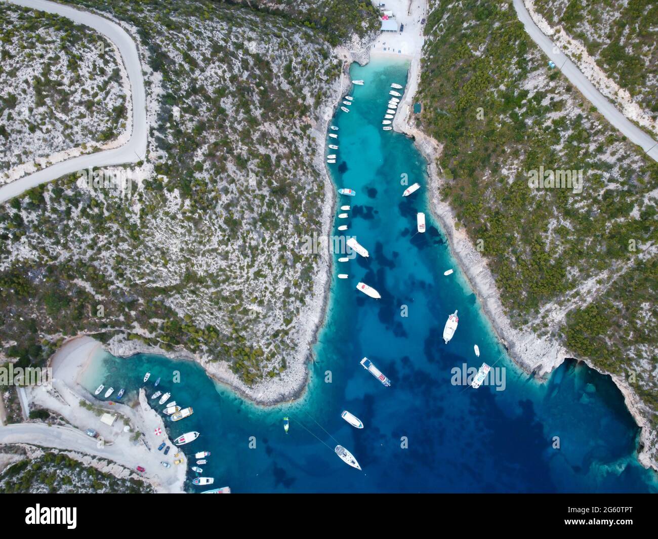 Beautiful landscape view of Greek islands from above Stock Photo - Alamy