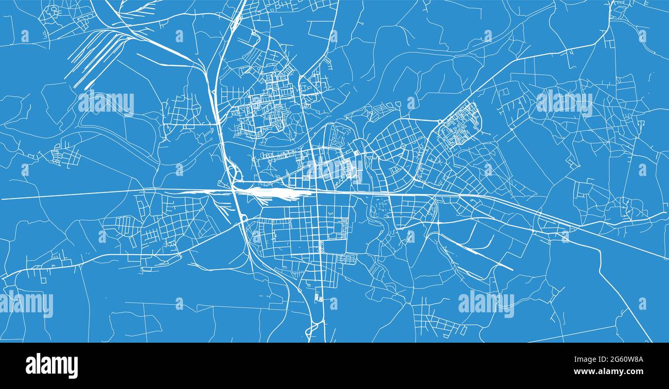 Urban vector city map of Pardubice, Czech Republic, Europe Stock Vector ...