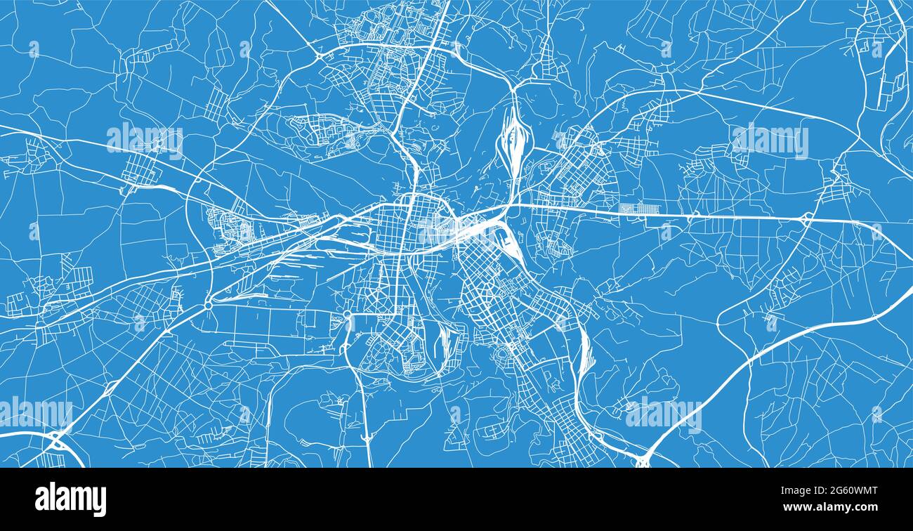Urban vector city map of Pilsen, Czech Republic, Europe Stock Vector ...