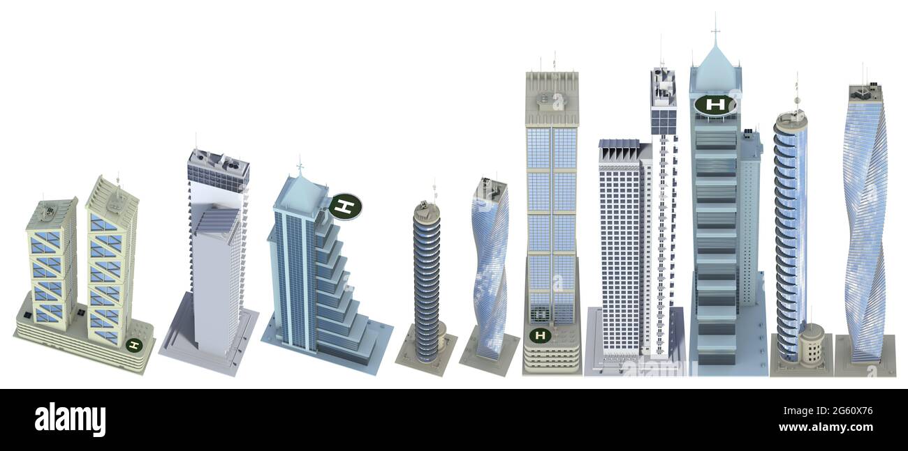 10 birds eye view highly detailed renders of fictional design modern ...