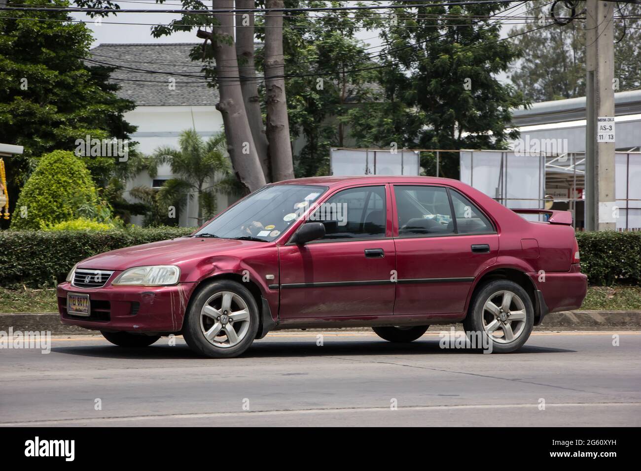 Chiangmai, Thailand -June 2 2021: Private Honda City Compact car ...