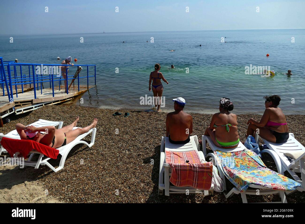 Non Exclusive: ODESA, UKRAINE - JUNE 25, 2021 - People visit the first ...