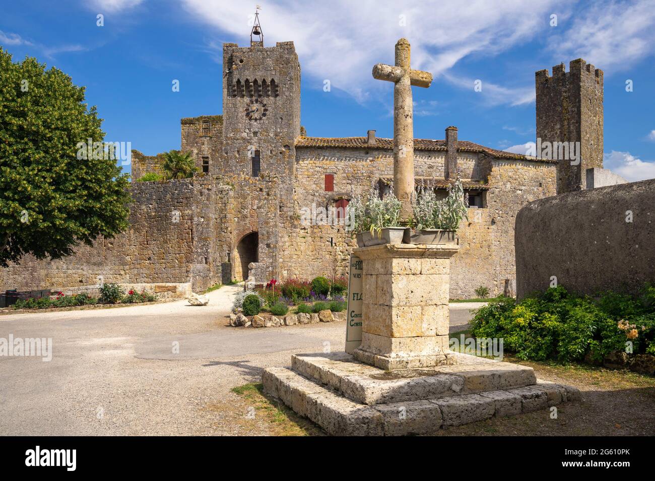 France, Gers, Larressingle, labeled Les Plus Beaux Villages de France ...