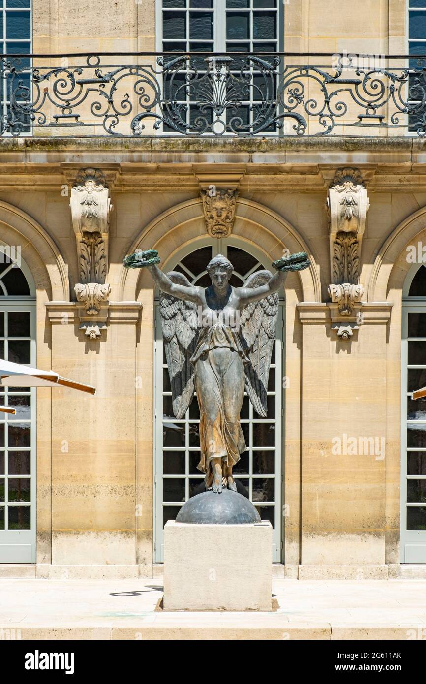 France, Paris, the Carnavalet museum, original statue of Victory which ...