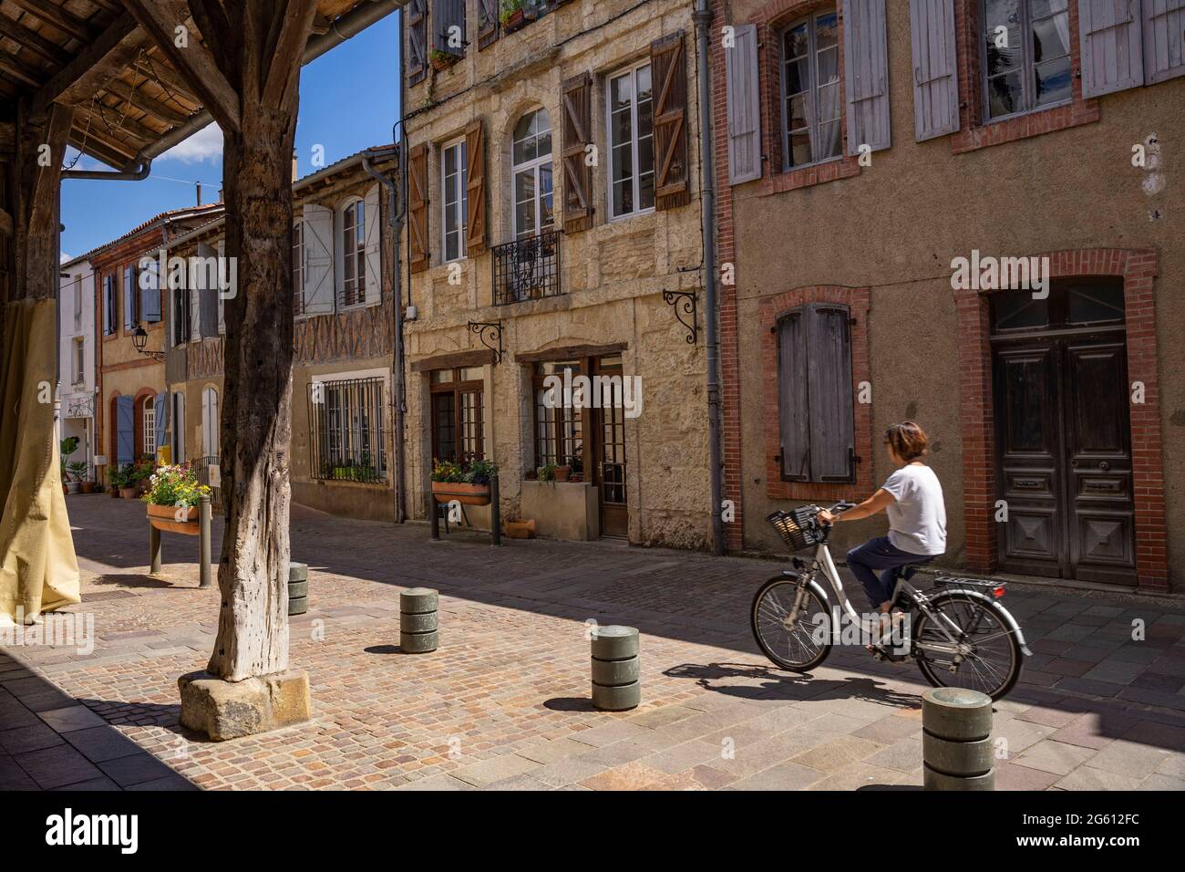 France, Gers, Simorre, alley and village houses Stock Photo - Alamy