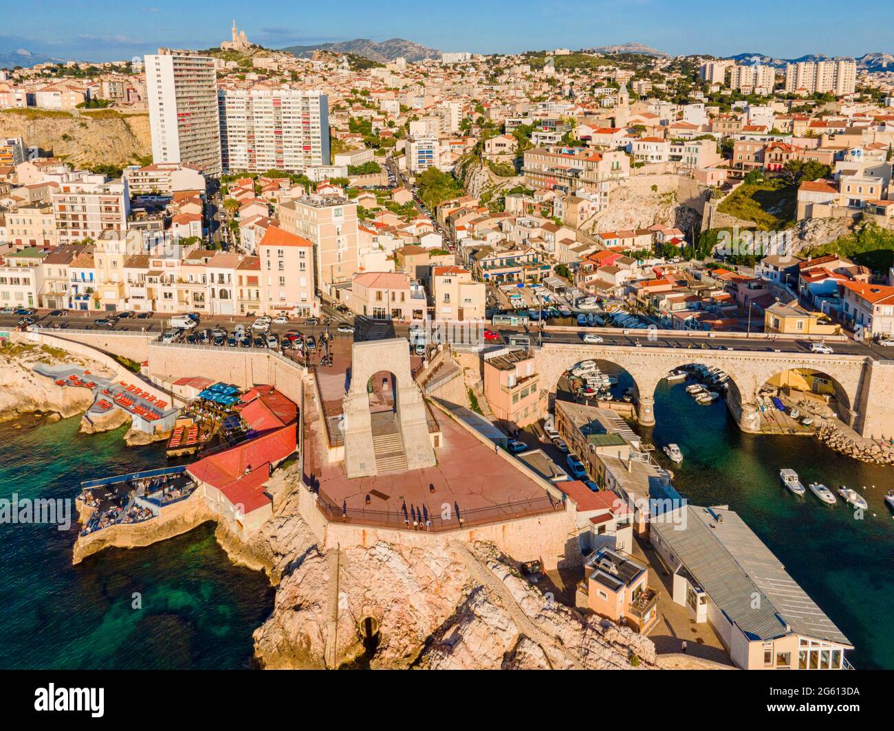 France, Bouches du Rhone, Marseille, Endoume district, Vallon des ...