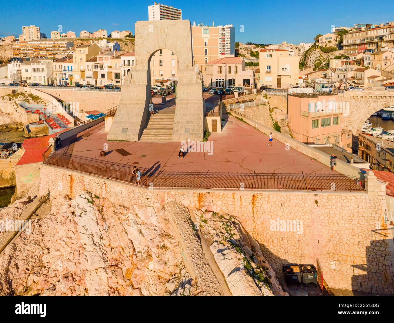 France, Bouches du Rhone, Marseille, Endoume district, Vallon des ...