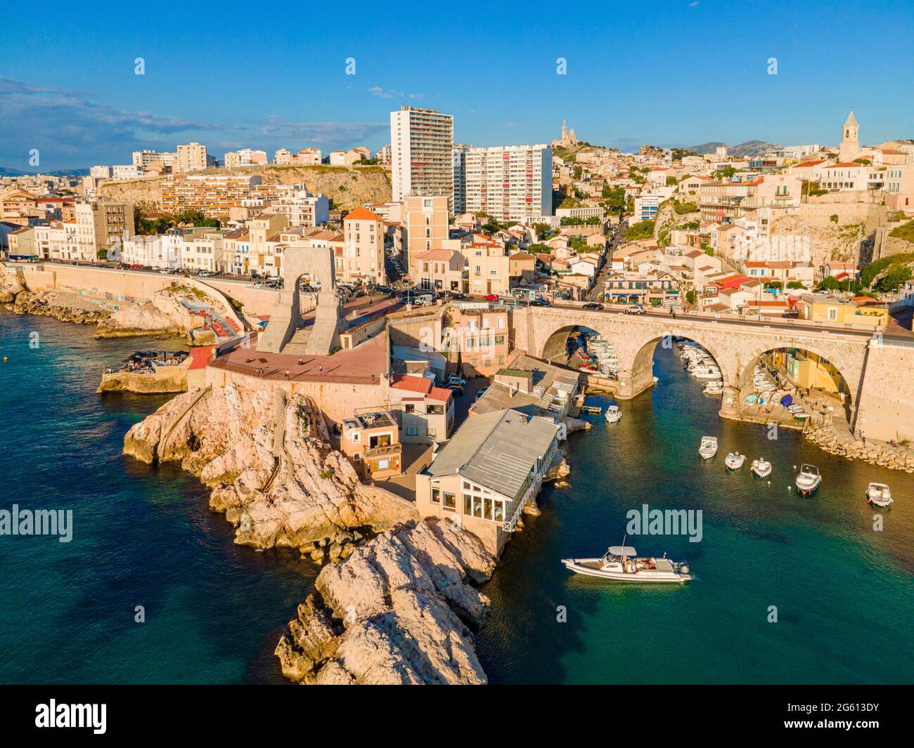 France, Bouches du Rhone, Marseille, Endoume district, Vallon des ...