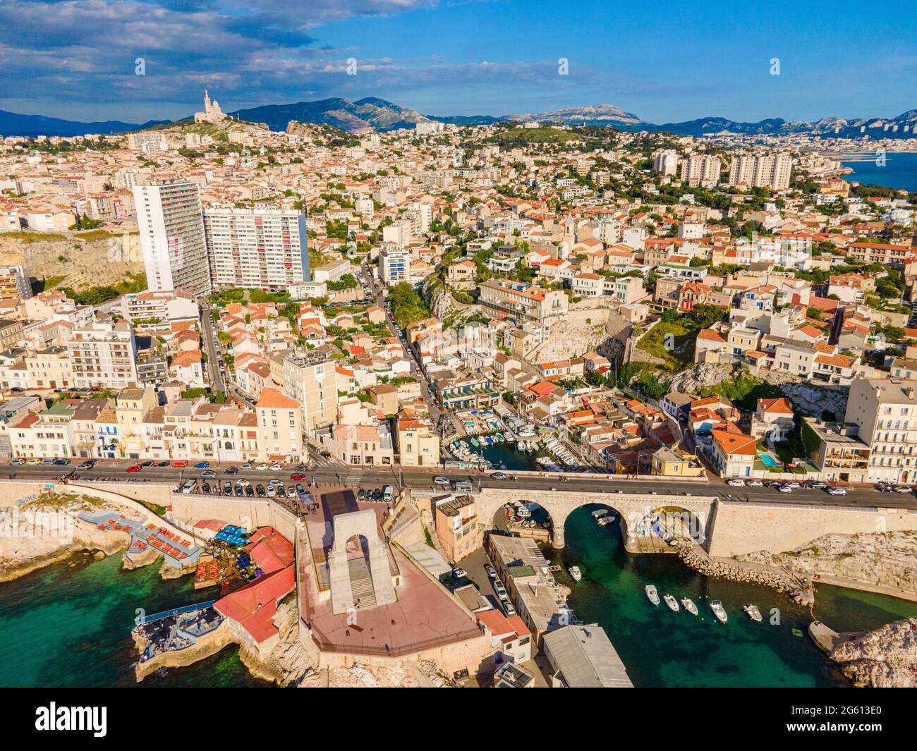 France, Bouches du Rhone, Marseille, Endoume district, Vallon des ...