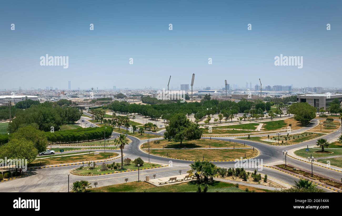 Aerial view of Dhahran City- Saudi Arabia Stock Photo - Alamy