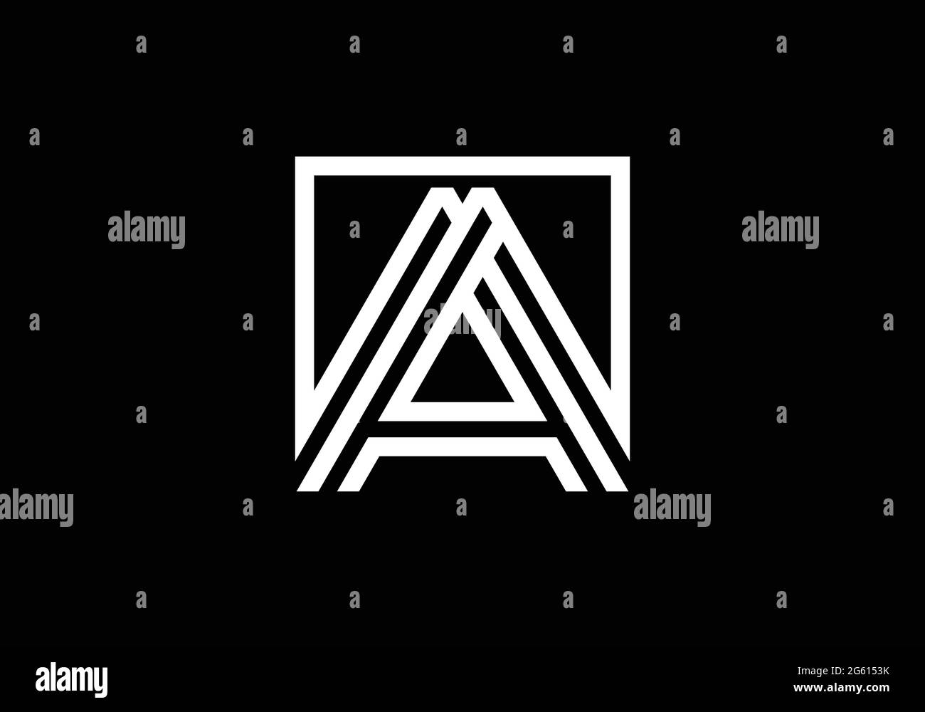 Capital Lines Letter A. Creative Line Letters Design, Graphic Alphabet ...