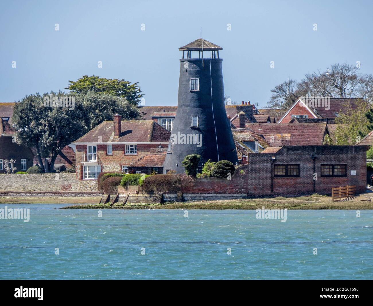 historic mill at Langstone Harbour Hampshire England Stock Photo - Alamy