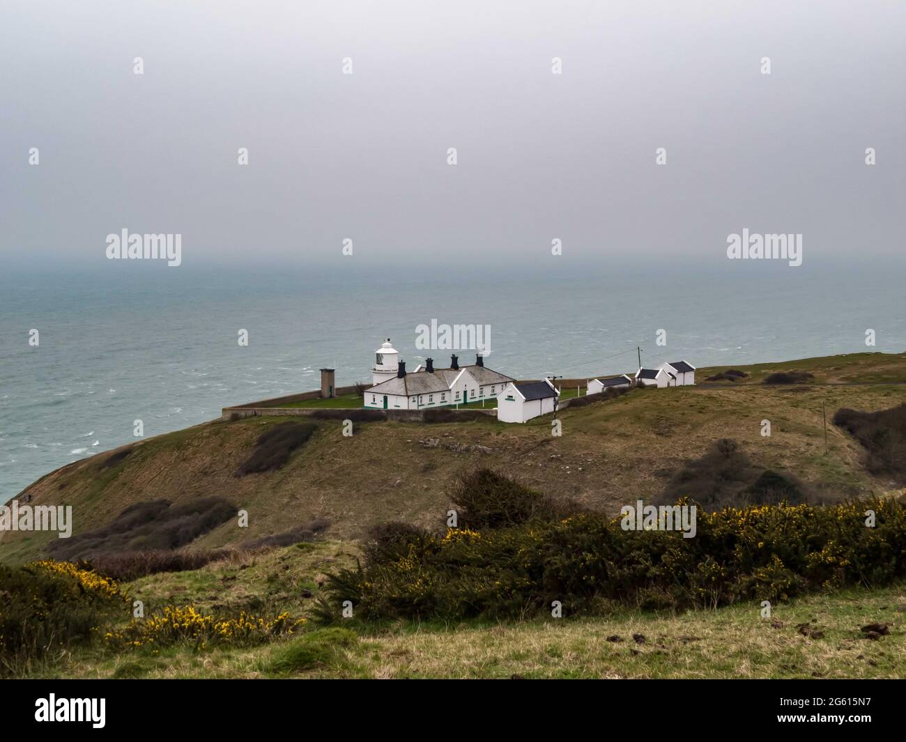 anvil point lighthouse along the Dorset coastline Stock Photo - Alamy
