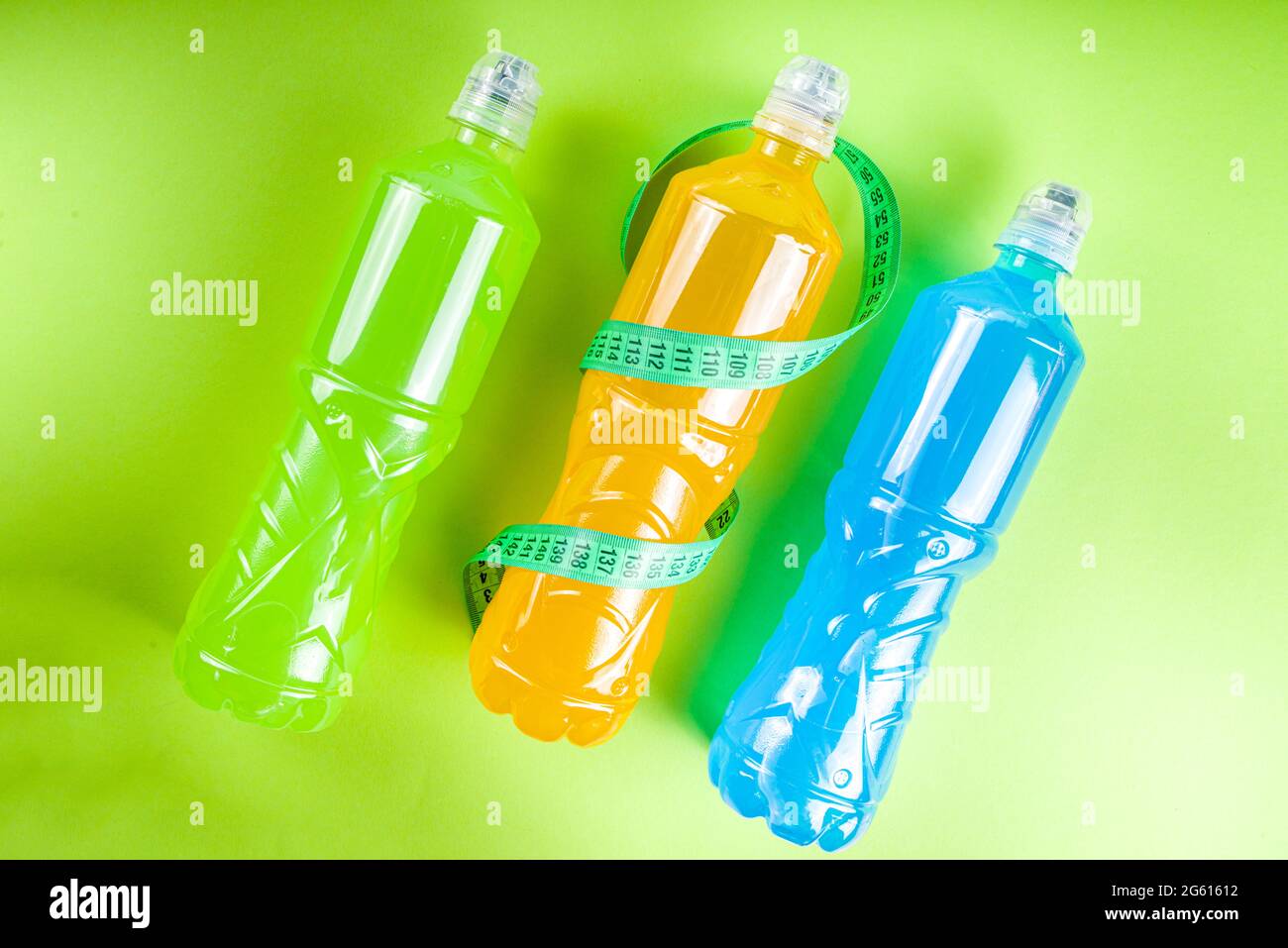 Set of isotonic sport water bottles, Various color bright energy water ...