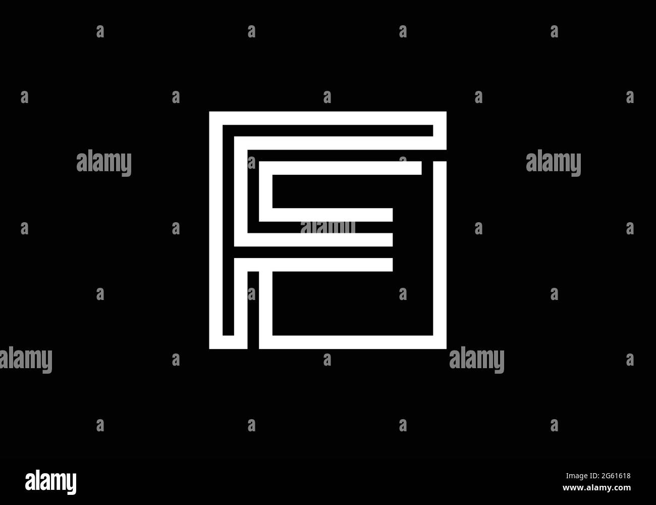 Capital Lines Letter F. Creative Line Letters Design, Graphic Alphabet ...