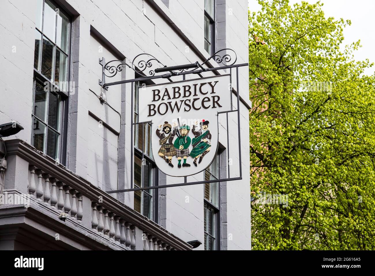 Babbity Bowster Glasgow pub sign, Blackfriars Street, Merchant City ...