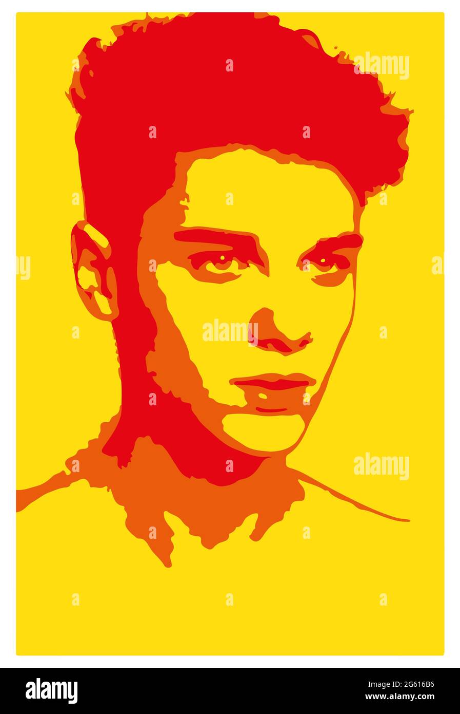 Abstract modern man people faces portraits artistic trendy background ...