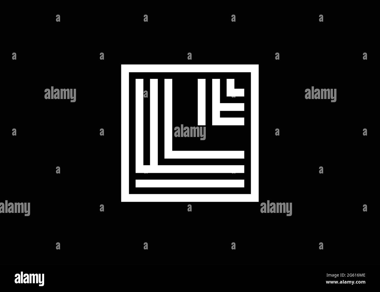 Capital Lines Letter L. Creative Line Letters Design, Graphic Alphabet ...