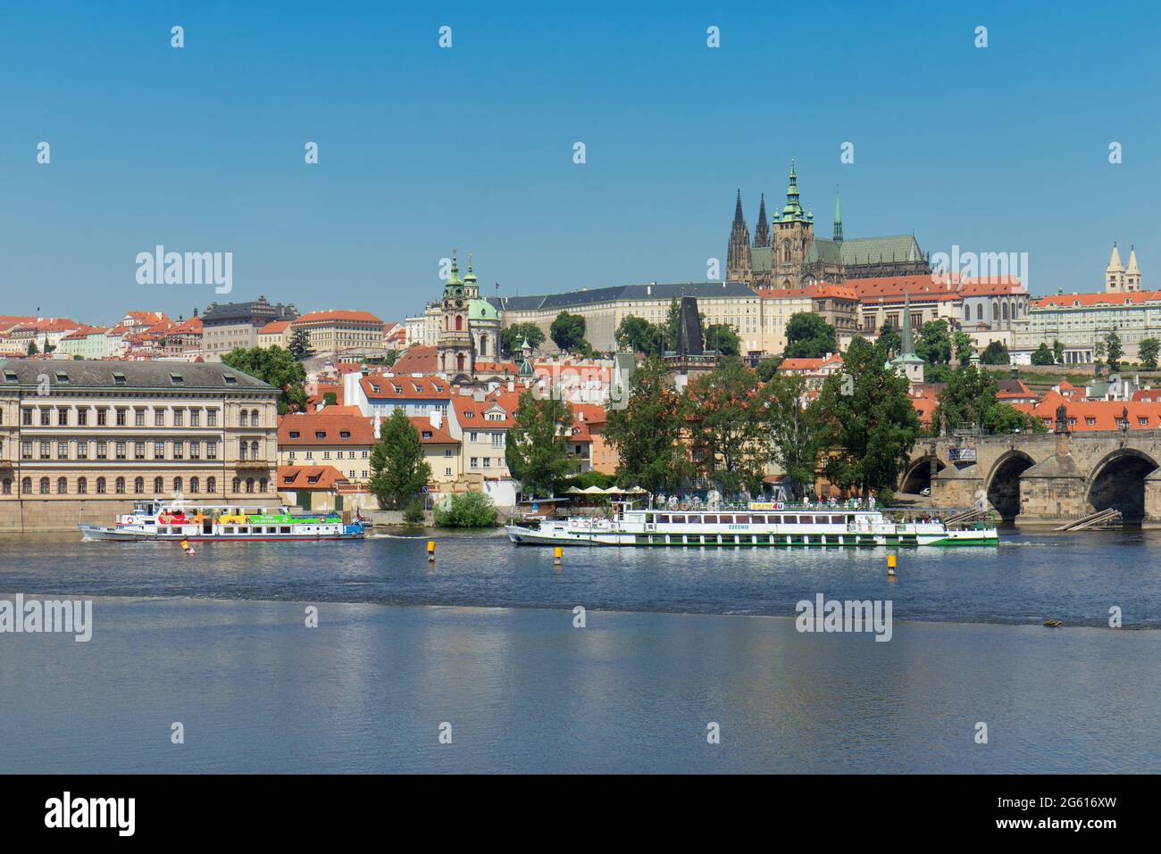 PRAGUE - June 23: Cruise ship Czechie and Odra sets sail on June 23 ...