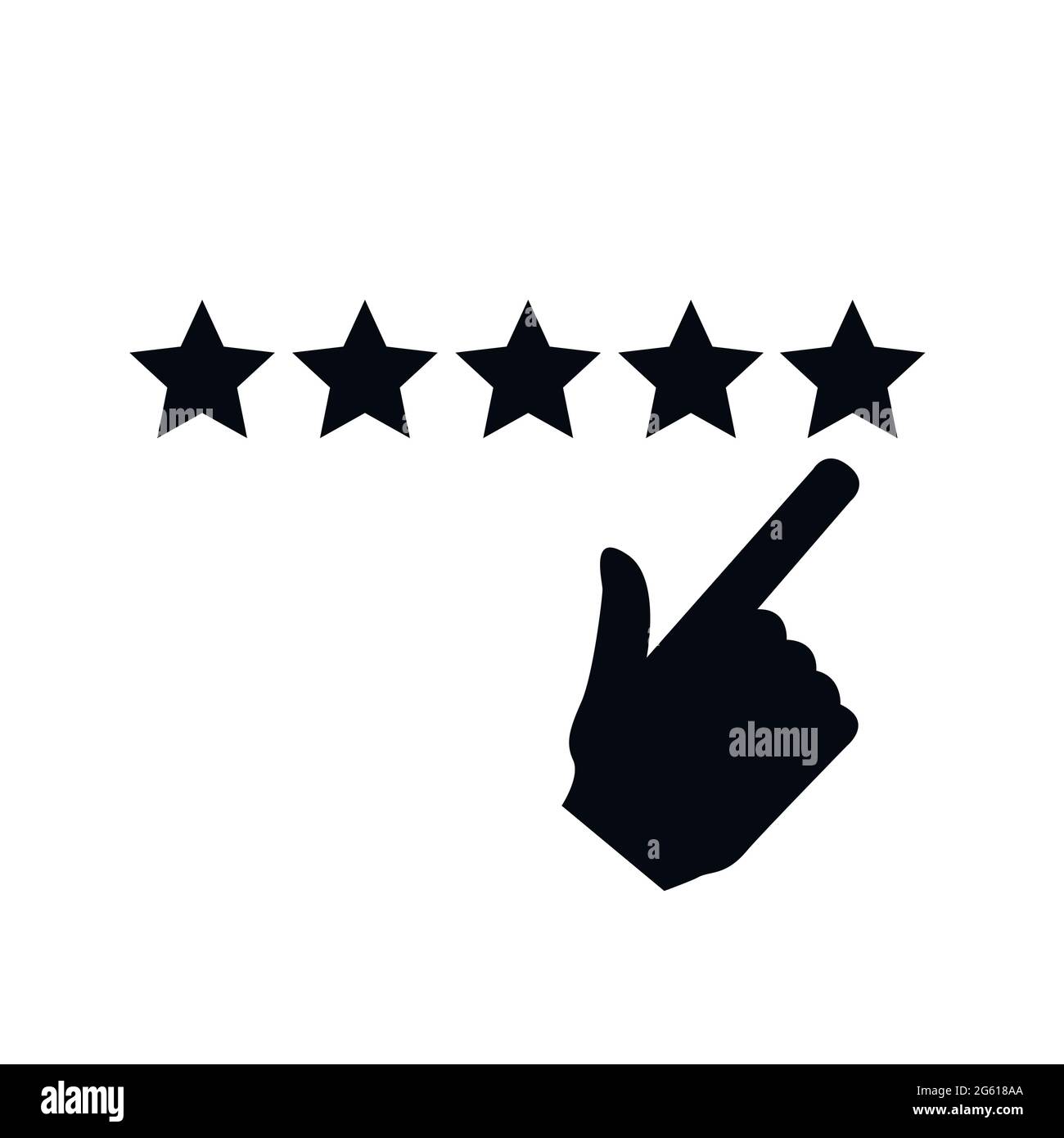 Customer pointing Stock Vector Images - Alamy