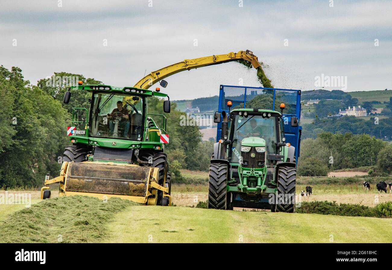 O'Donovan Bros Agri silage contractors Stock Photo - Alamy