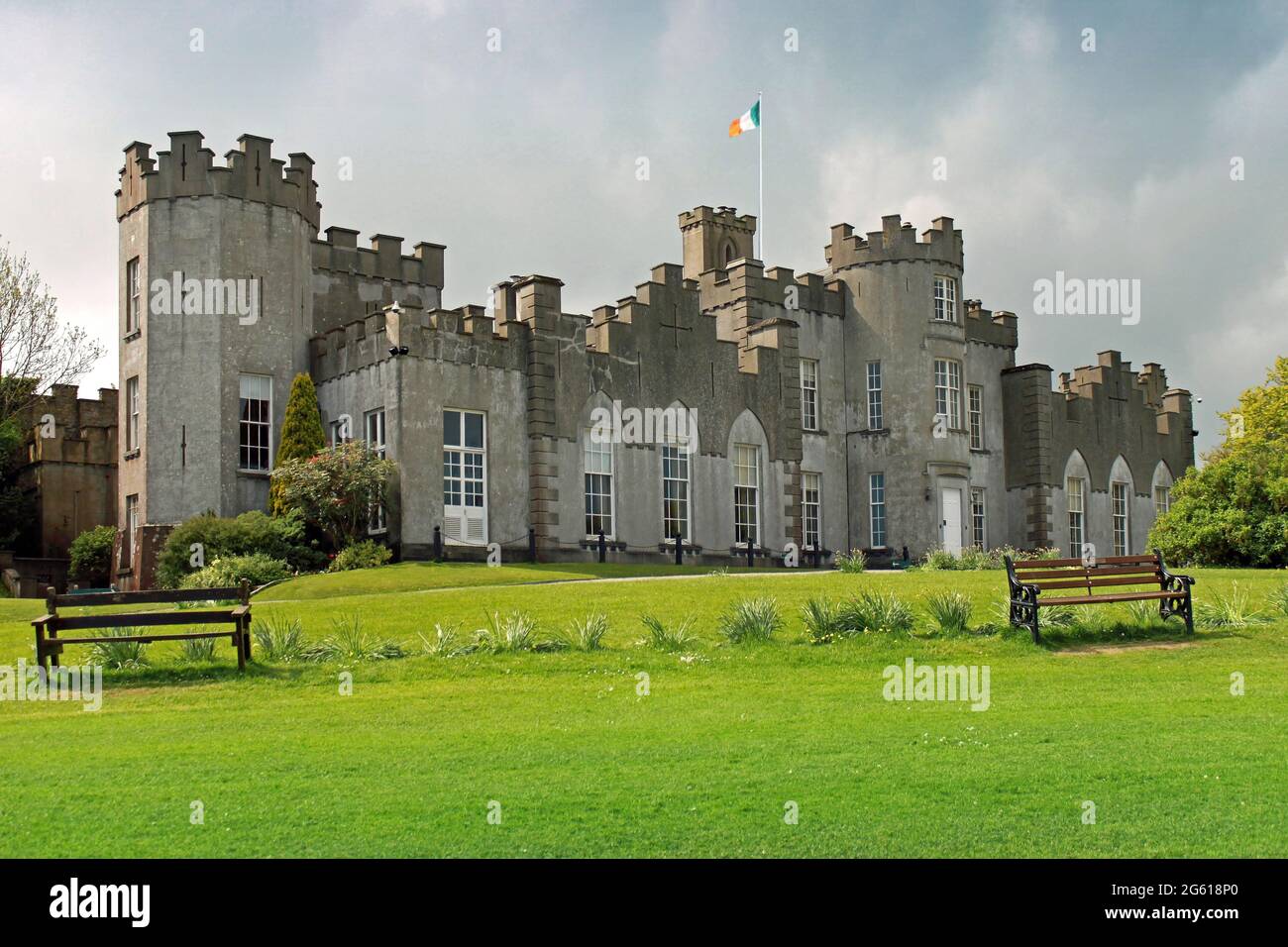 The historic Ardgillan castle located between Skerries and Balbriggan ...