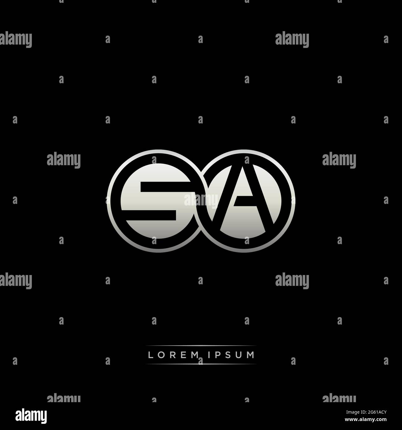 Initial letter logo line Stock Vector Images - Alamy